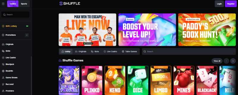 Shuffle casino - Sòng bạc tiền điện tử an toàn và uy tín